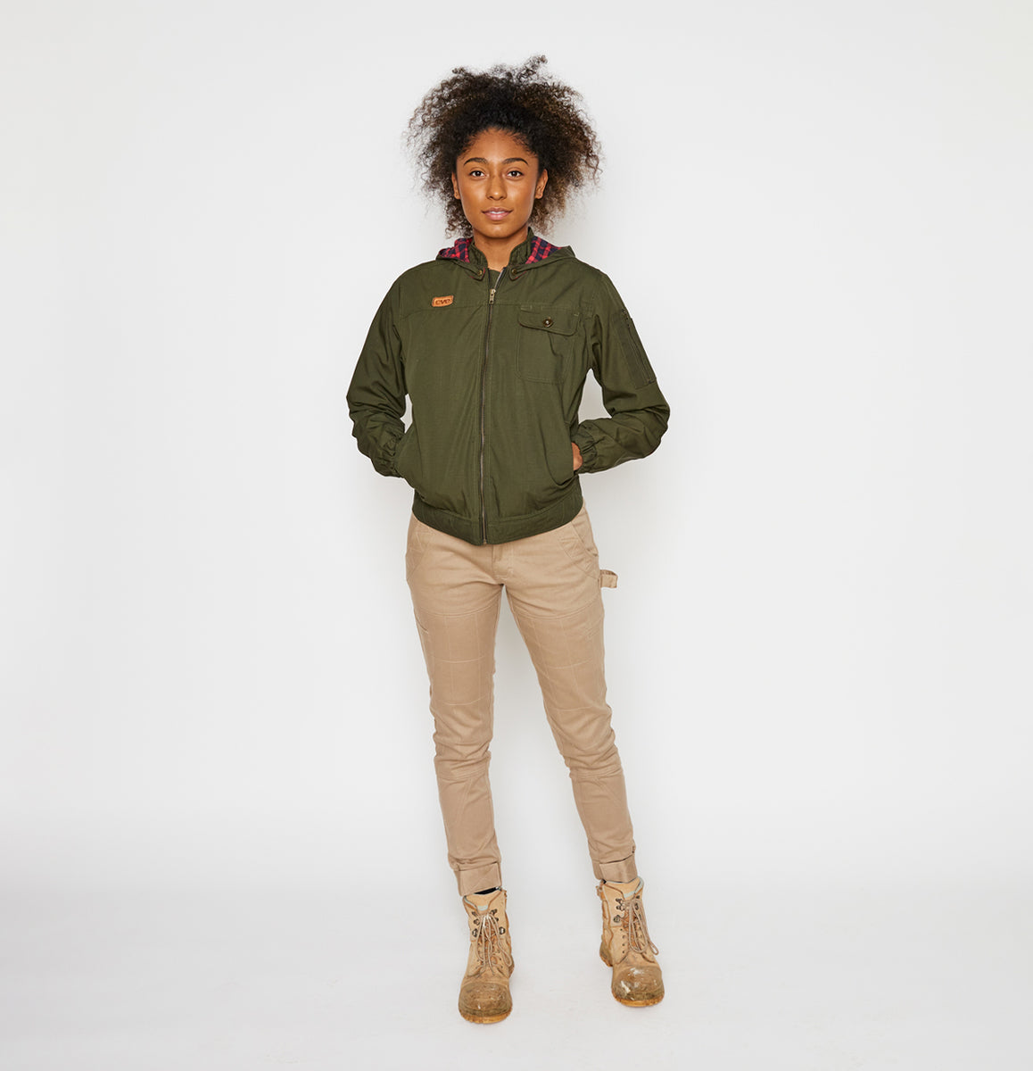 Bomber Work Jacket - Olive – eve workwear